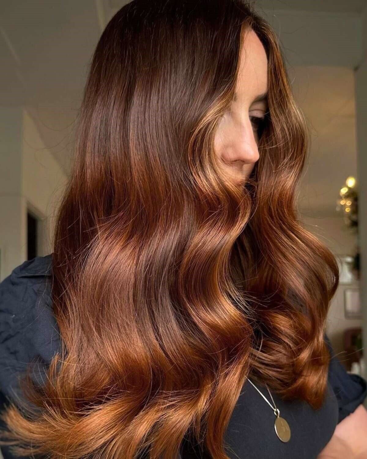 blonde copper highlights