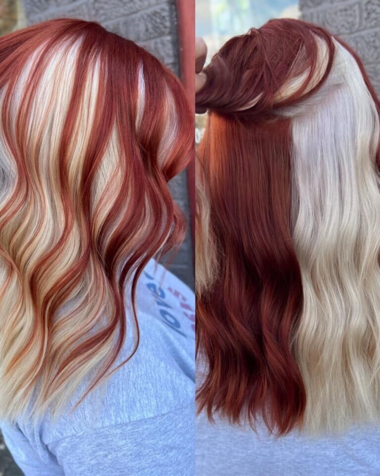Chunky Copper Icy Blonde Duo | Redken Recipes | Haircolor Formulas
